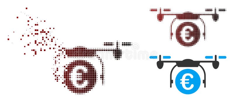 Disintegrating Pixel Halftone Euro Quadcopter Payment Icon Stock Vector ... Disintegrating Pixel Halftone Euro Quadcopter Payment Icon Stock Vector ...