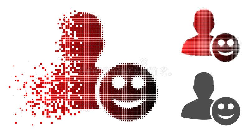 Disintegrating Pixelated Halftone User Glad Smiley Icon Stock Vector ... Disintegrating Pixelated Halftone User Glad Smiley Icon Stock Vector ...