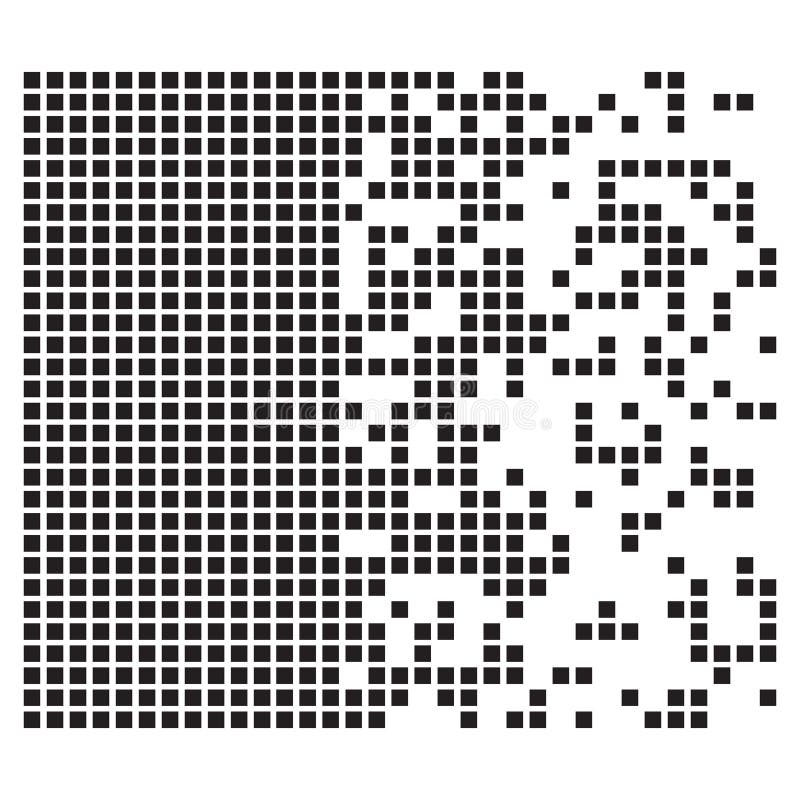 Disintegration Effect on a White Background. Vector Stock Vector ...