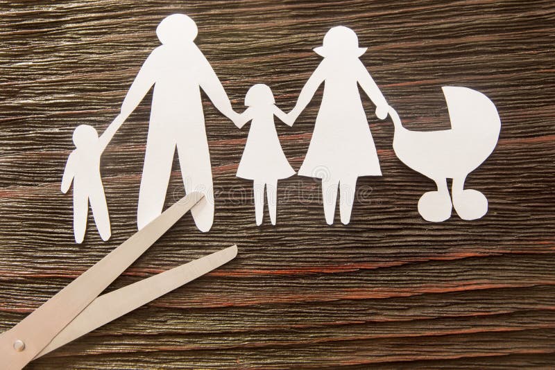 The Disintegration of the Family. Divorce. Section Children Stock Photo ...