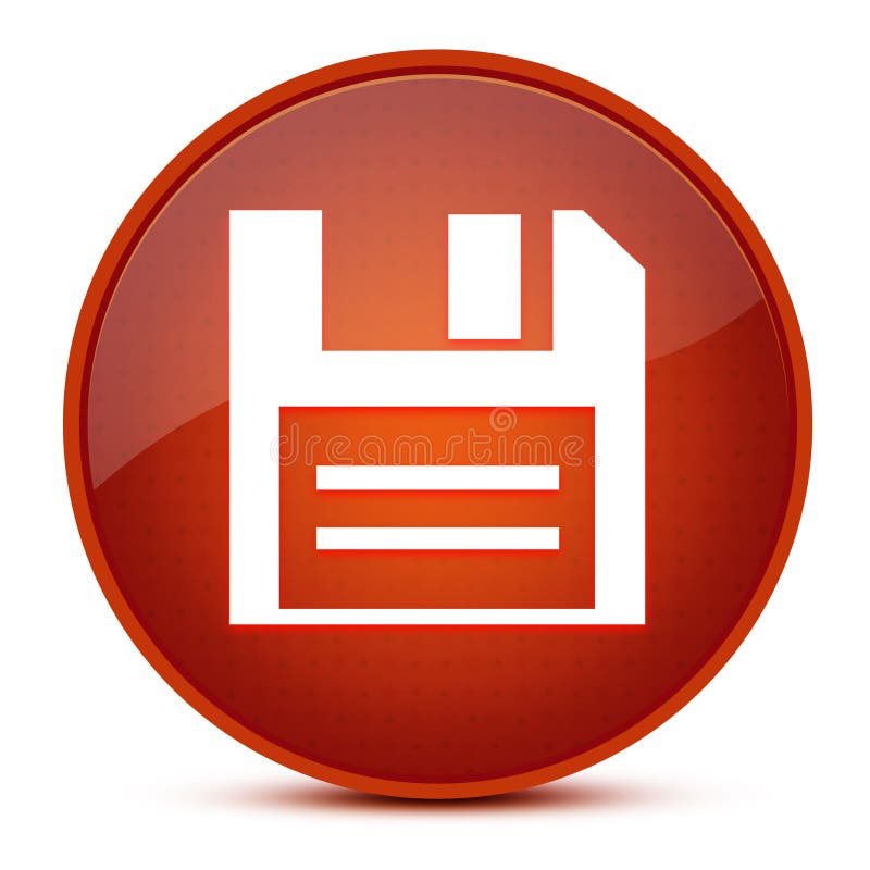 Disk Aesthetic Glossy Brown Round Button Abstract Stock Illustration ...