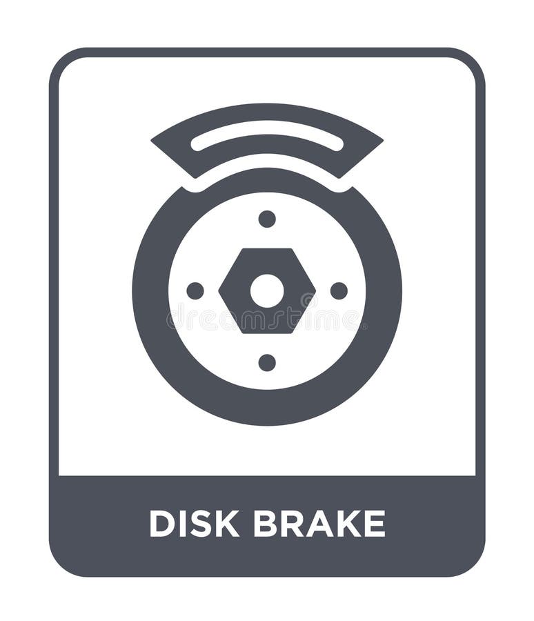 Disk Brake Icon in Trendy Design Style. Disk Brake Icon Isolated on ...
