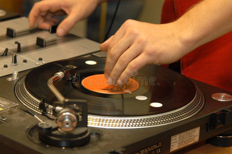 Disk and DJ stock image. Image of disc, orange, listen - 2727983