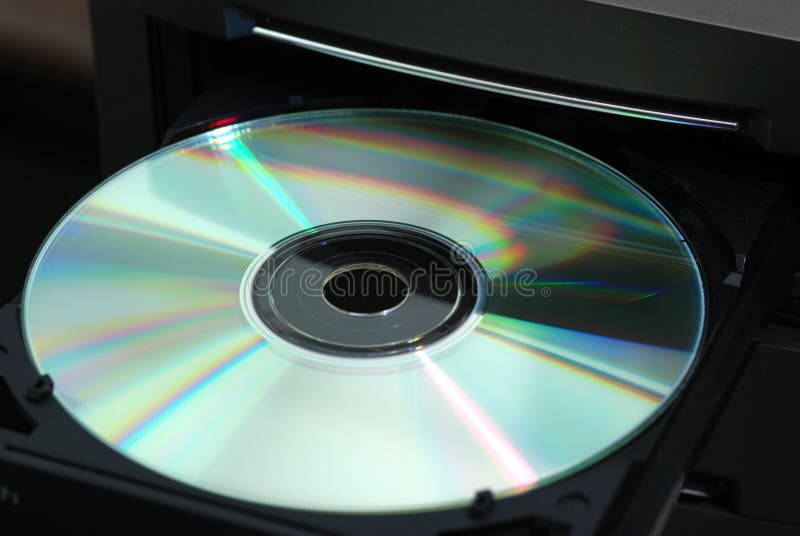 Opening Cd-rom Drive with Disk Stock Photo - Image of copy, digital ...