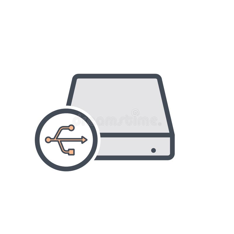 External Hard Drive Icon Stock Illustrations – 944 External Hard Drive ...
