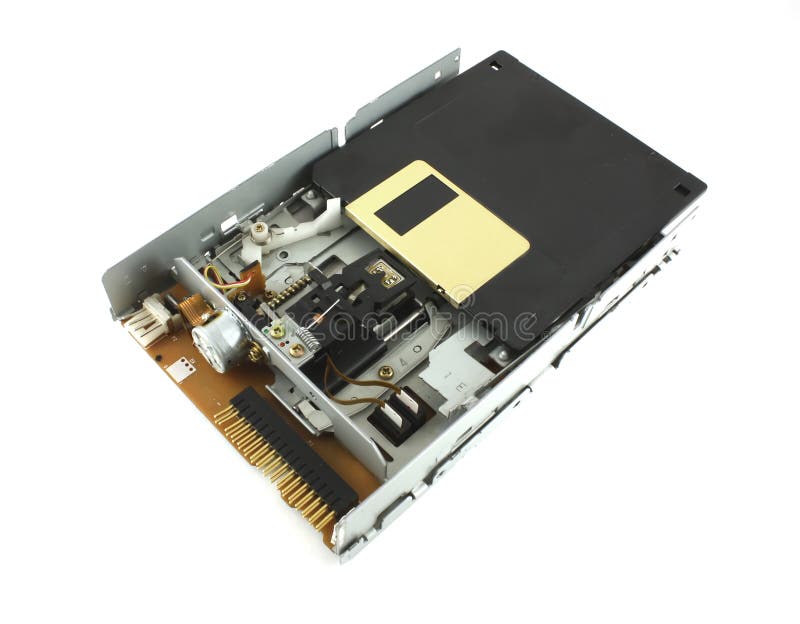 Disk drive and floppy disk stock photo. Image of device - 14547316