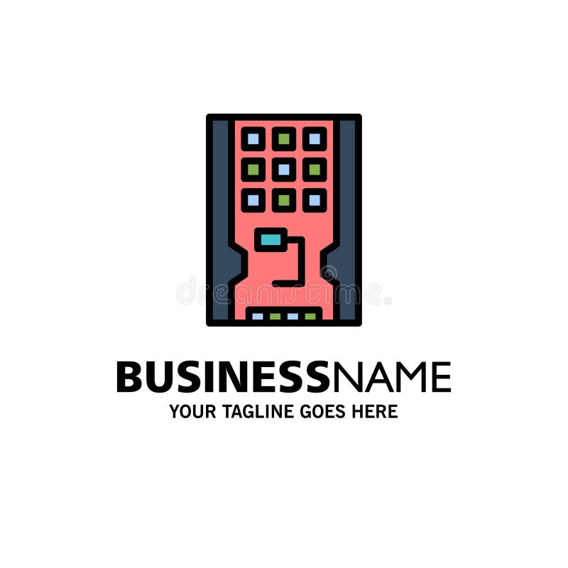 Disk, Drive, Hardware, Solid, Ssd Business Logo Template. Flat Color ...