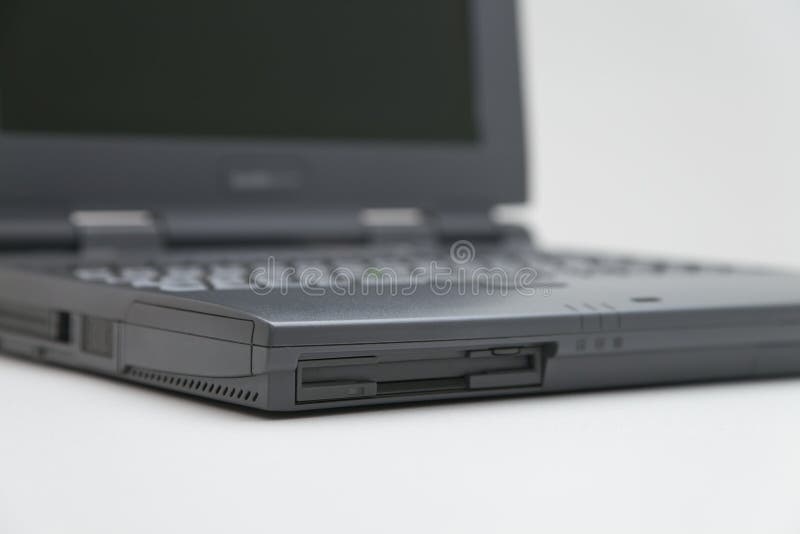 Old chunky laptop stock photo. Image of retro, drive - 108397030