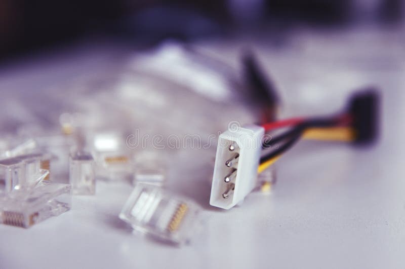 Disk Drive Power Connector stock photo. Image of electric - 55490302