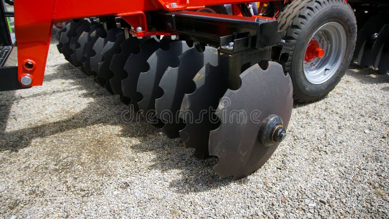 The disk harrow stock image. Image of machine, metal - 109706623