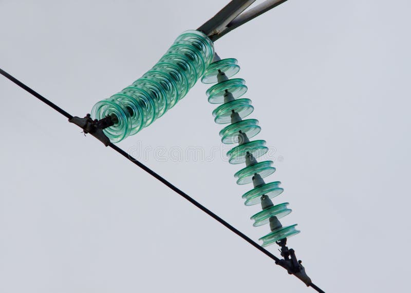 Disk Insulators Made of Hardened Glass on a Power Transmission Line ...