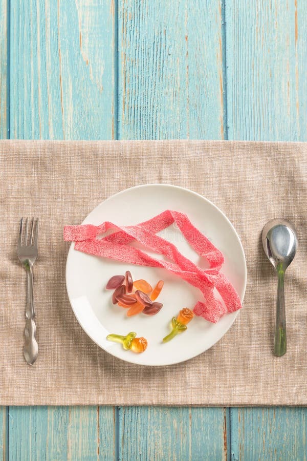 A disk of jelly and candy stock image. Image of fruit - 144477335