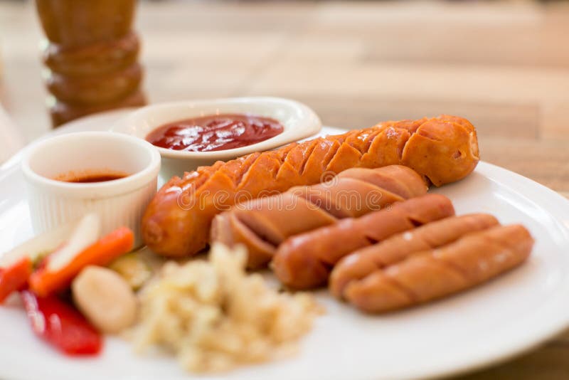 Disk of mixed saucess stock photo. Image of grilled - 106670196