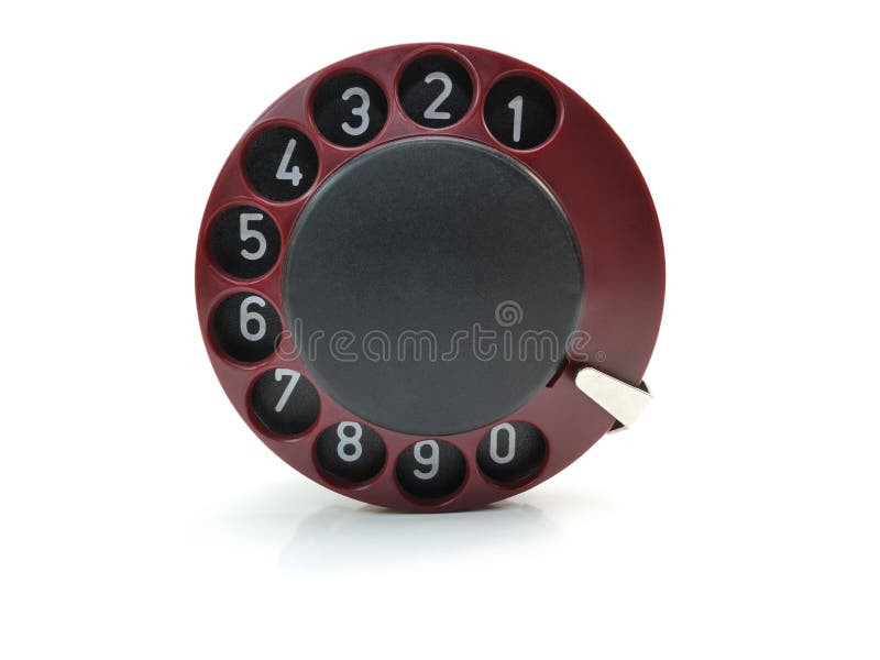 Old phone with dial disk stock photo. Image of plate - 27347510