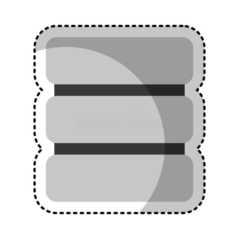 Disk server isolated icon stock illustration. Illustration of data ...