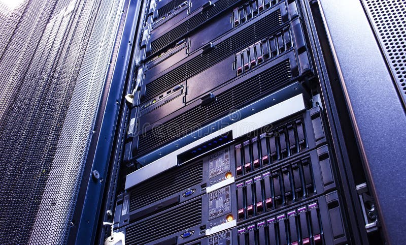 Storage Server Unit Supercomputer Clusters in Room Data Center Stock ...