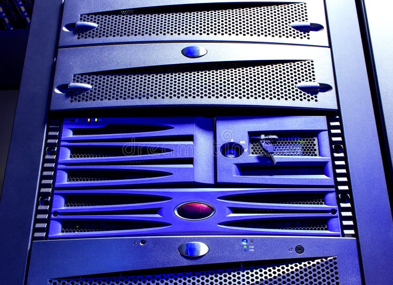 Storage Server Unit Supercomputer Clusters in Room Data Center Stock ...