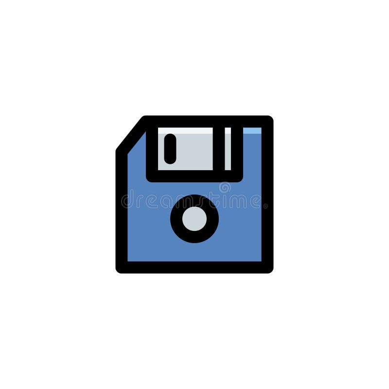 Save Icon stock vector. Illustration of media, disk - 187748159