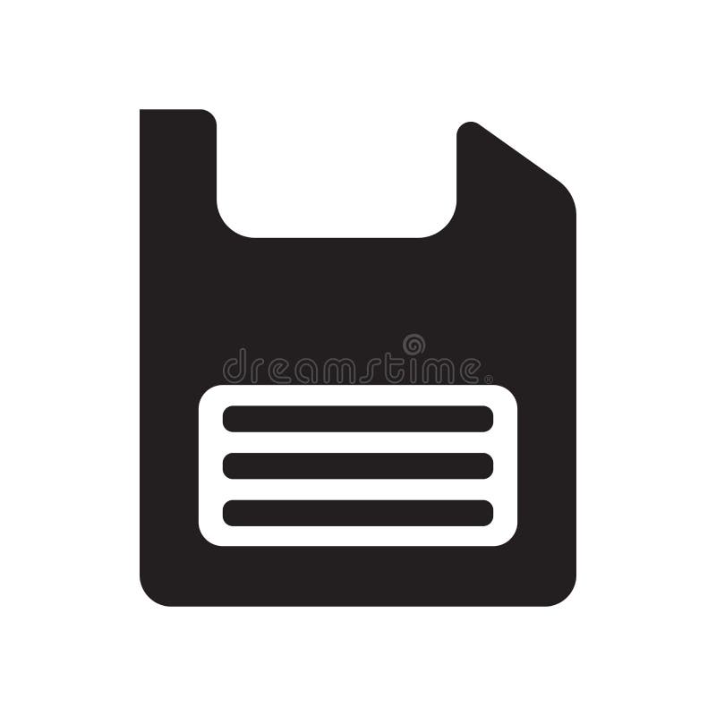 Diskette Icon Vector Sign and Symbol Isolated on White Background ...