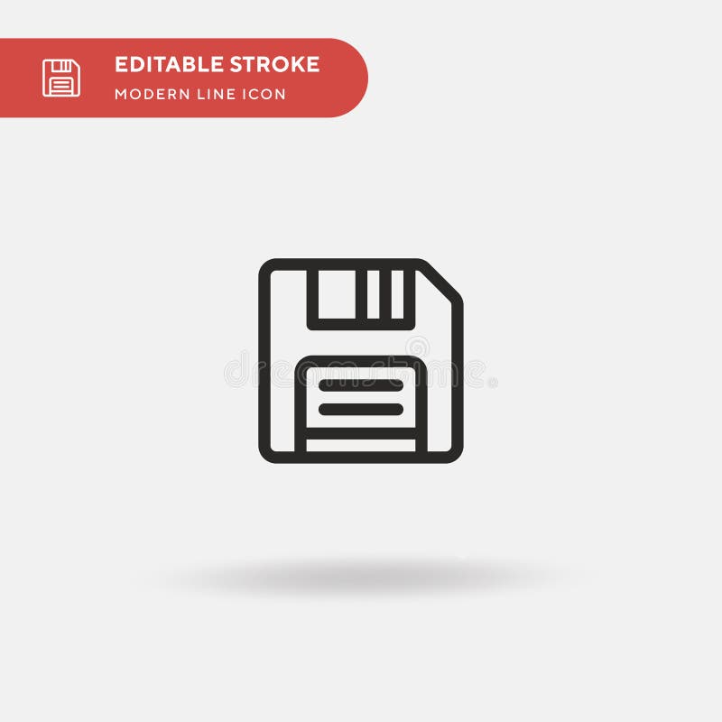 Diskette Simple Vector Icon. Illustration Symbol Design Template for ...