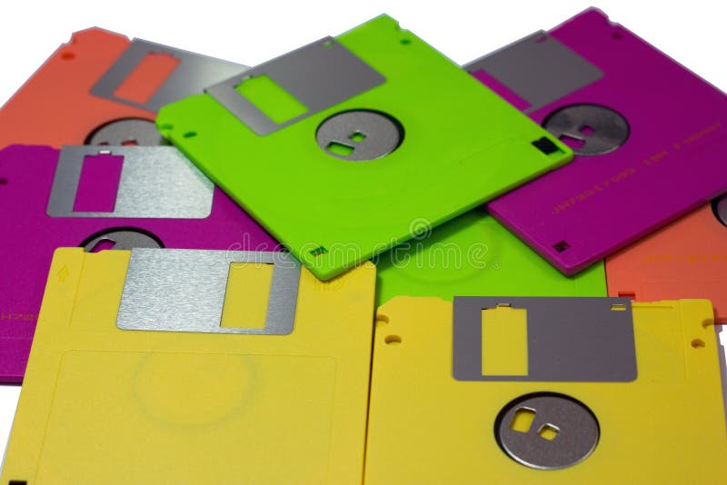 The diskette stock image. Image of colored, isolated - 34310527