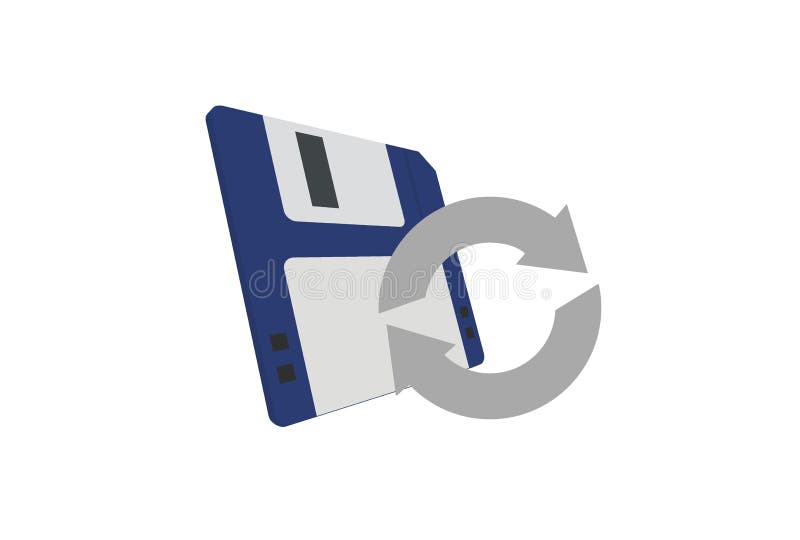 Diskette and Transfer Data Icon Stock Vector - Illustration of storage ...