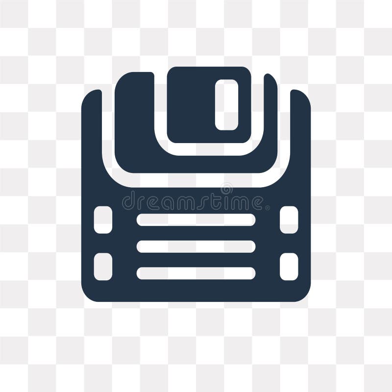 Diskette Vector Icon Isolated on Transparent Background, Diskette ...