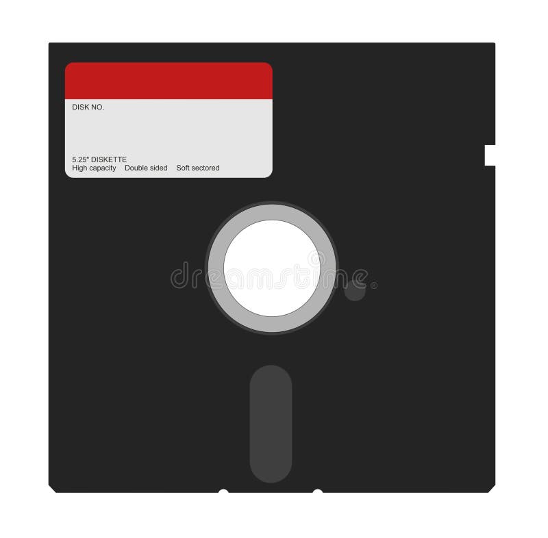 Diskette stock vector. Illustration of formatted, information - 51687399