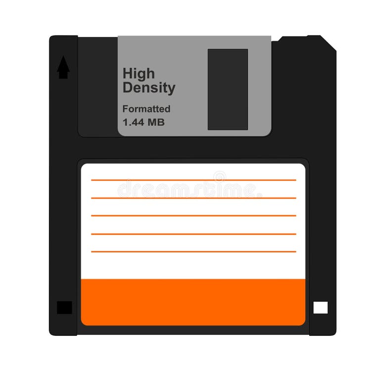 Diskette stock vector. Illustration of floppy, technology - 51687413