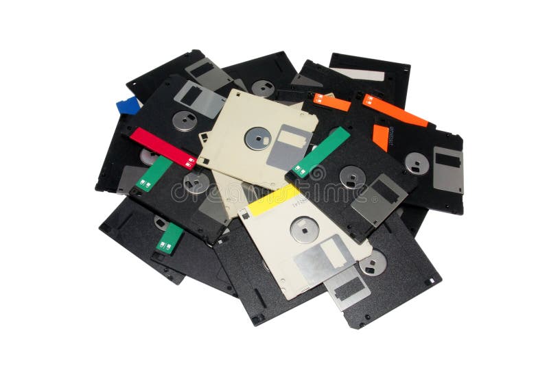 Disketten stockbild. Bild von grün, blau, bunt, nachrichten - 5007537
