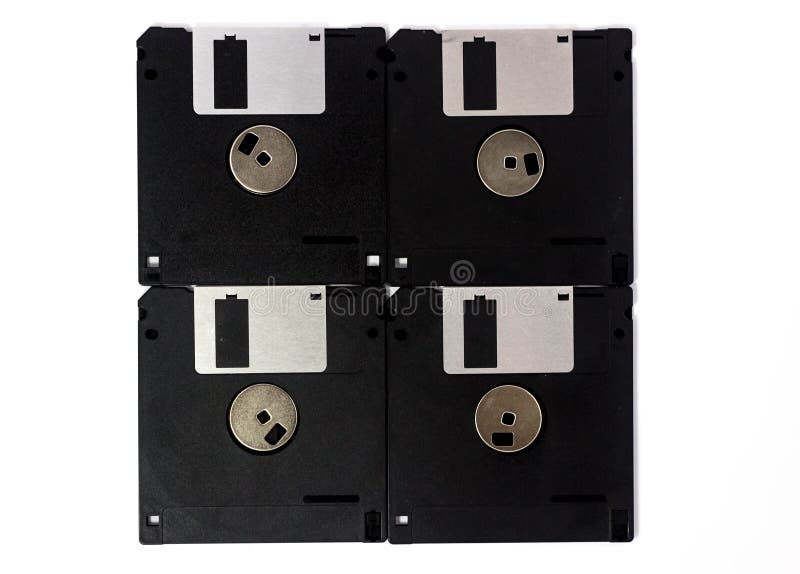 Disketten Werden Auf Weißem Hintergrund Lokalisiert Stockfoto - Bild ...