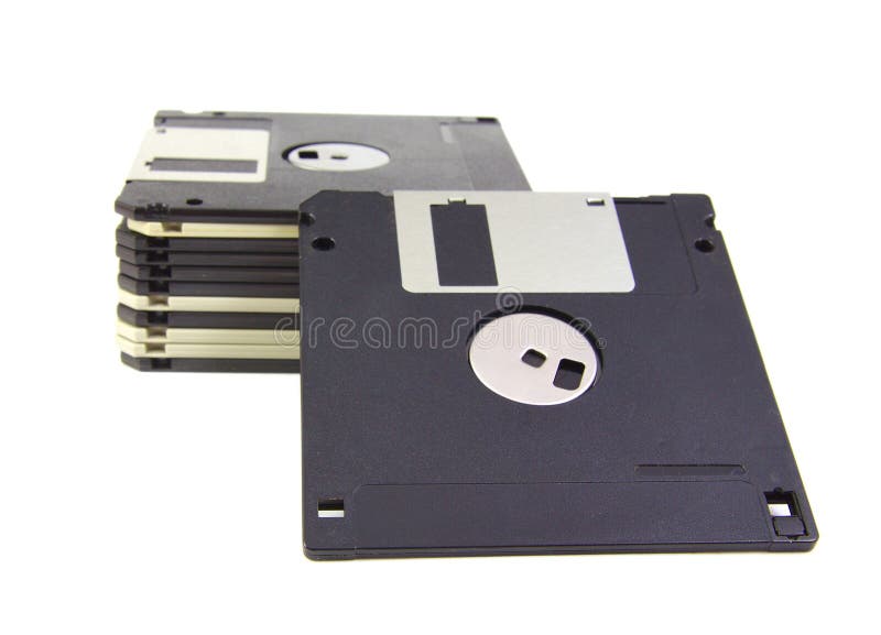 Diskettes Isolated on White Background Stock Image - Image of disk ...