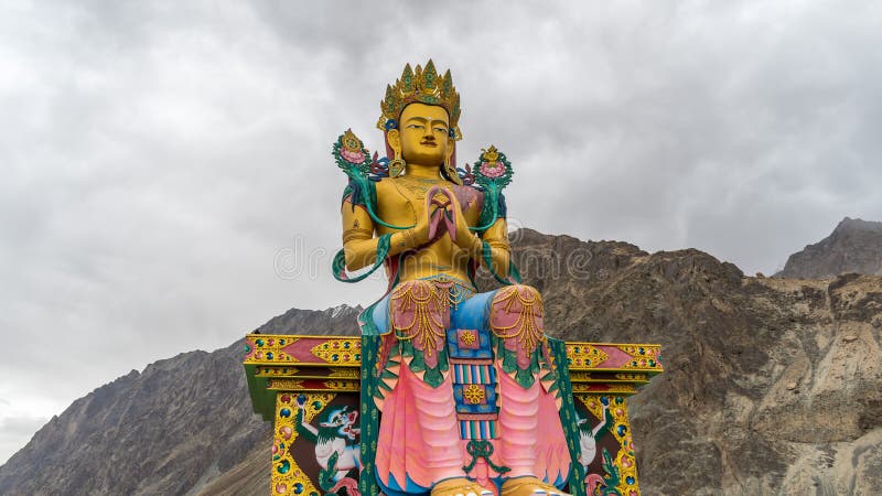 Diskit Monastery Also Known As Deskit Gompa or Diskit Gompa Stock Photo ... Diskit Monastery Also Known As Deskit Gompa or Diskit Gompa Stock Photo ...