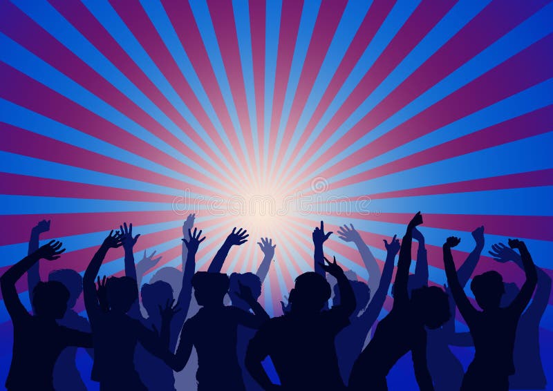 Disko stock illustration. Illustration of hands, music - 5257652