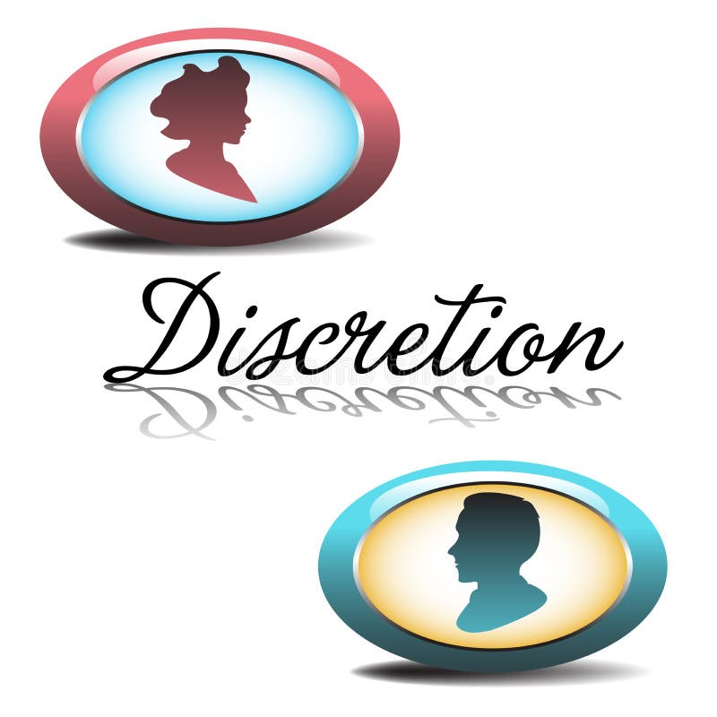 Diskretion vektor abbildung. Illustration von diskretion - 53096081