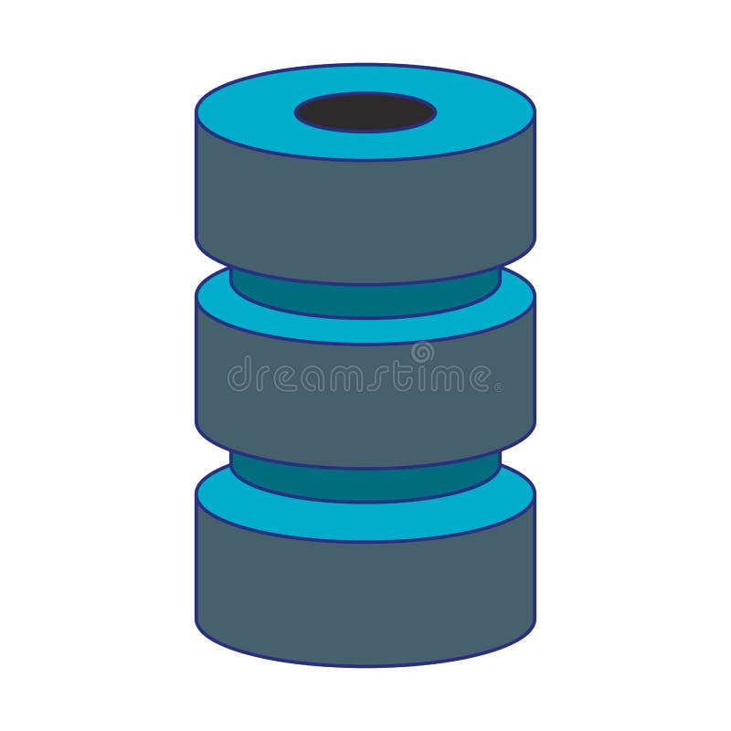 Disks Database Servers Technology Blue Lines Stock Vector - Illustration of community ...
