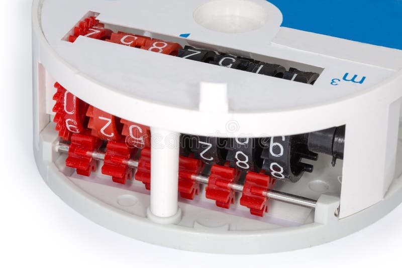 Inner Part Digital Mechanical Counter Water Meter Stock Photos - Free ...