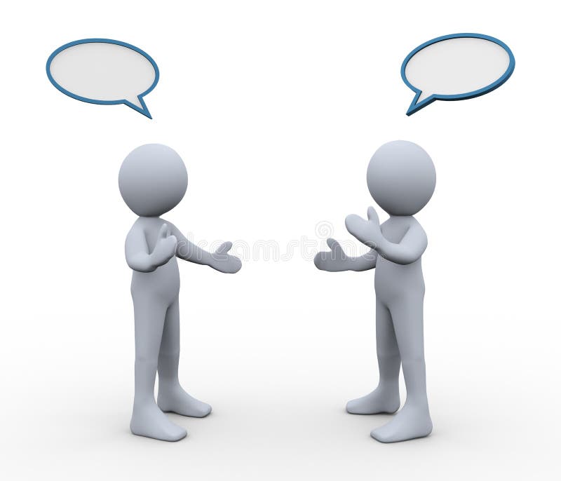 Diskussion för folk 3d stock illustrationer. Illustration av ...