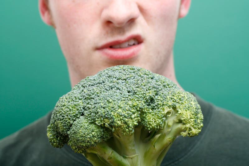 Dislike broccoli stock photo. Image of nutrition, disgust - 10105562