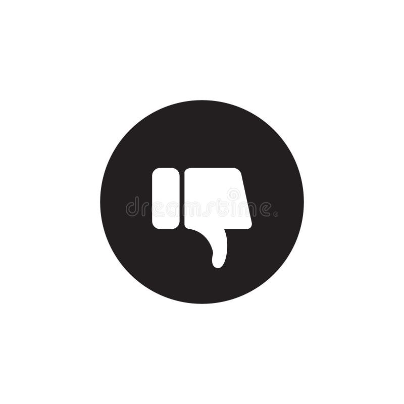 Dislike Button Icon Vector Isolated on White Background. Unlike Symbol ...