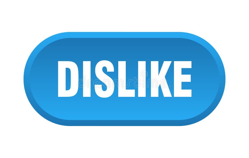 Dislike Button Icon for Social Media. Thumbs Down Icon Button Vector ...