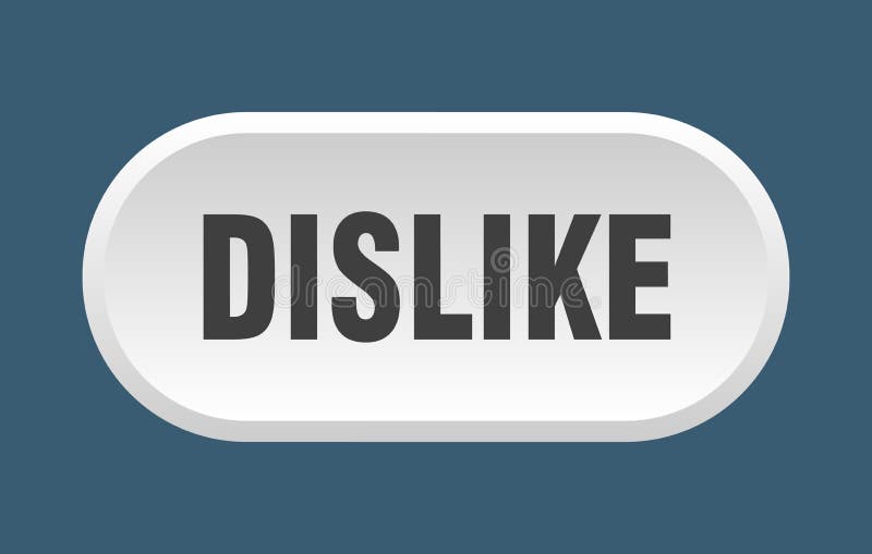 Dislike Button - Social Media Concept. Stock Illustration ...