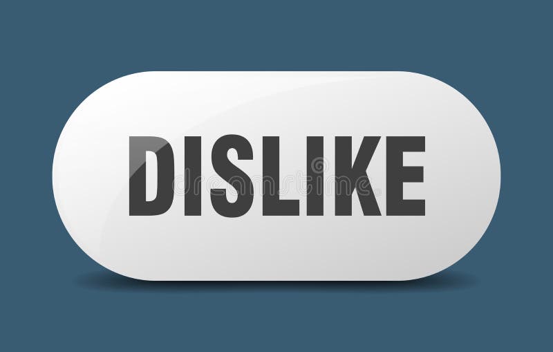 Dislike Button. Dislike Sign. Key. Push Button Stock Vector ...