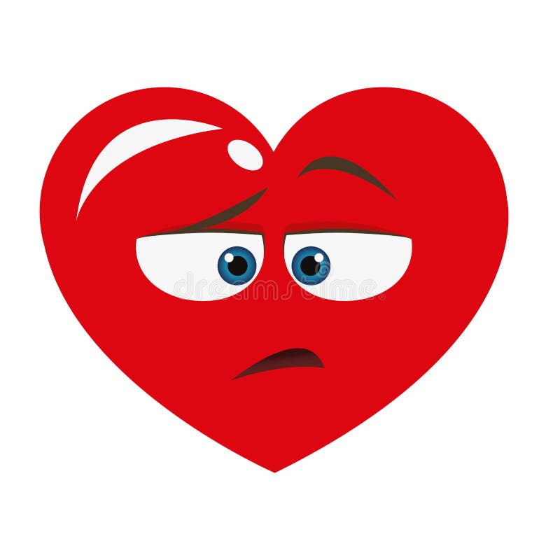 Dislike heart cartoon icon stock illustration. Illustration of cartoon ...