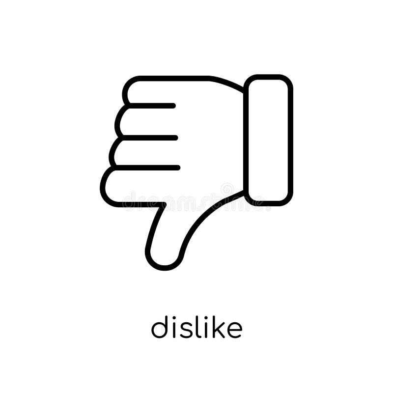 Dislike Icon from Collection. Stock Vector - Illustration of round ...