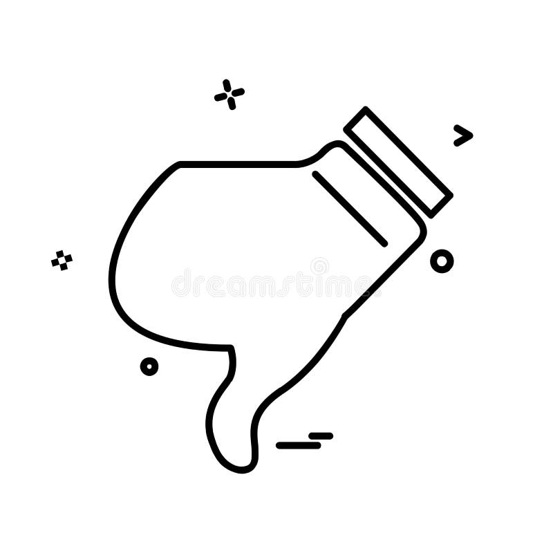 Dislike icon design vector stock vector. Illustration of choice - 125663910