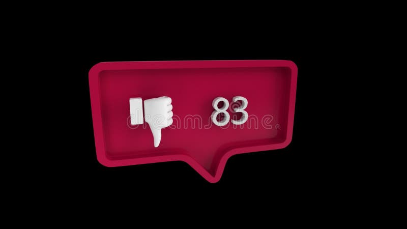 Dislike Icon with Increasing Count in Social Media Stock Video - Video ... Dislike Icon with Increasing Count in Social Media Stock Video - Video ...