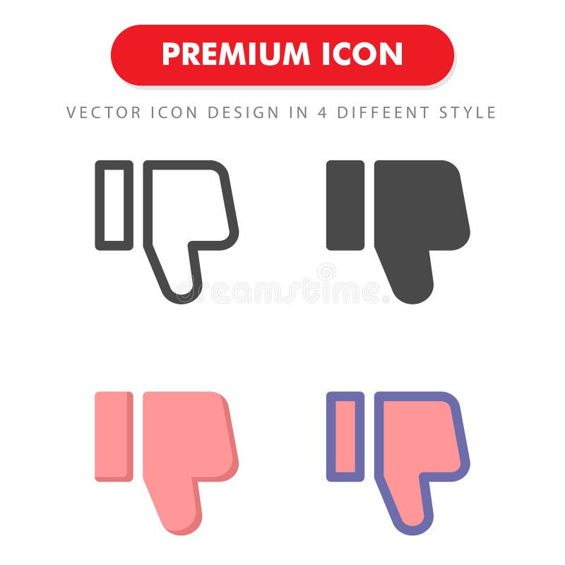 Dislike Web Site Icon. Thumb Down Sign Stock Illustration ...
