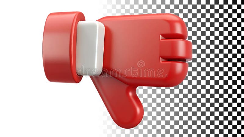 Dislike Icon Red, Thumbs Down, Social Dislike, Negative Feedback ...