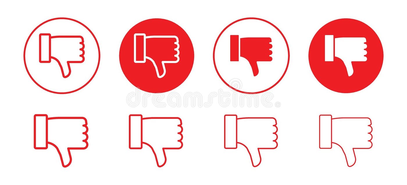 Dislike Logo Stock Illustrations – 2,154 Dislike Logo Stock ...